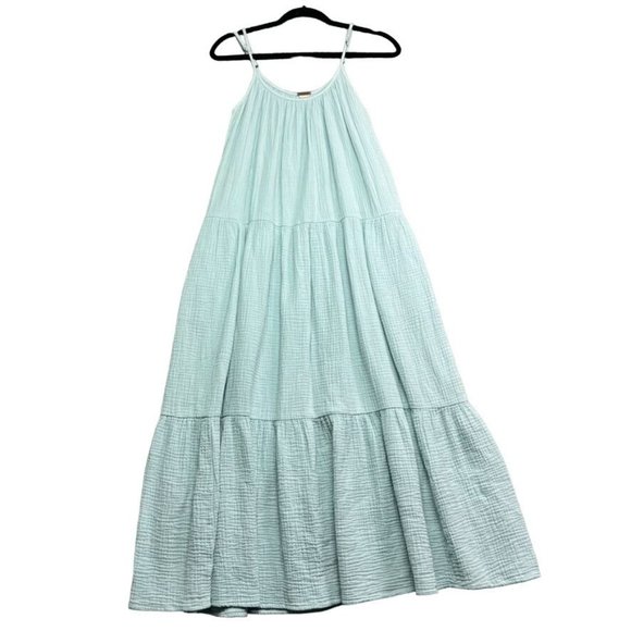 Magaschoni | Dresses | Magaschoni Mint Organic Cotton Gauze Tiered ...
